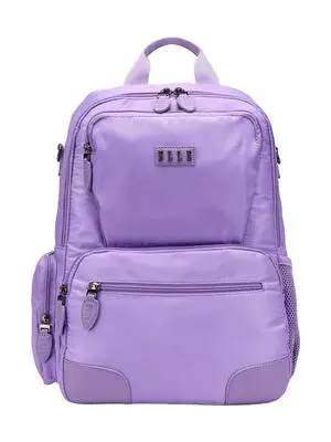 ELLE Voyage 20l Twill And Vegan Leather Backpack - Lavender