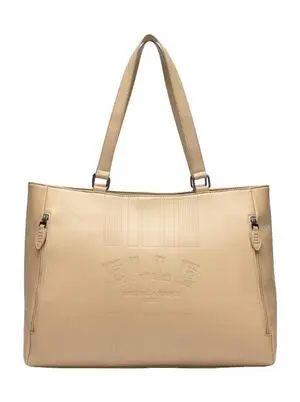 ELLE Roamer 24l Vegan Leather Weekender Duffel Bag - Nude