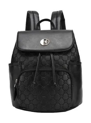 ELLE Compass 10l Vegan Leather Mini Backpack - Black