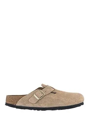 BIRKENSTOCK Boston Suede Clogs - Sandcastle Suede