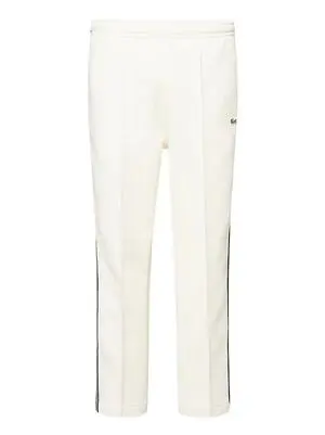 Lacoste Logo-patch Side-stripe Cotton-blend Track Jogging Bottoms - White