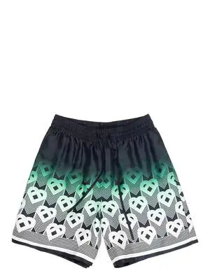Casablanca Printed Drawstring Shorts - Green