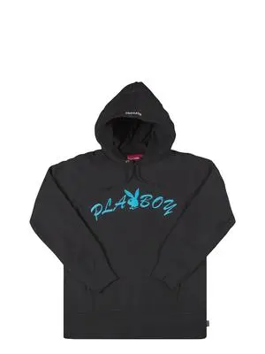 Supreme X Playboy Hooded Sweatshirt - Black