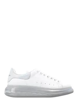 Alexander McQueen Oversized Sneaker With Clear Sole - White