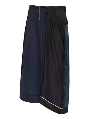 MAISON MARGIELA Asymmetric Panelled Midi Skirt - Blue