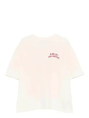 Amiri Hollywood Tee Shirt - Ivory Red