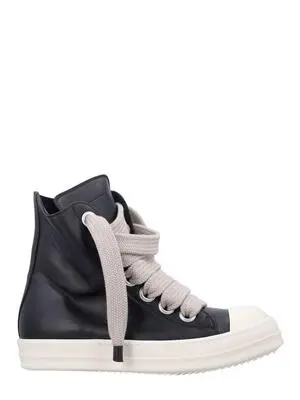 Rick Owens Jumbo Lace High-top Sneakers - Black/milk