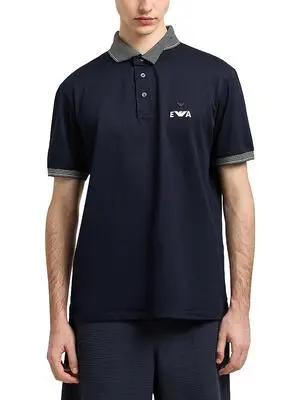 Emporio Armani Regular Fit Polo Shirt - Solid Blue