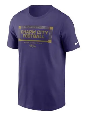 Nike Baltimore Ravens Local Essential Nfl T-shirt - Purple