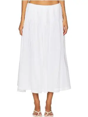 Lpa Emmy Midi Skirt - White
