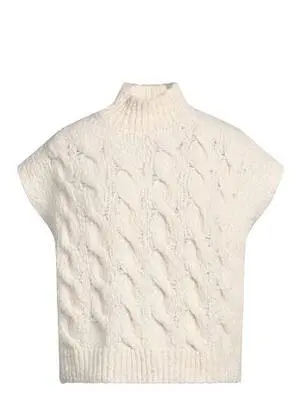 Peserico Turtleneck Cable-knit Top - White