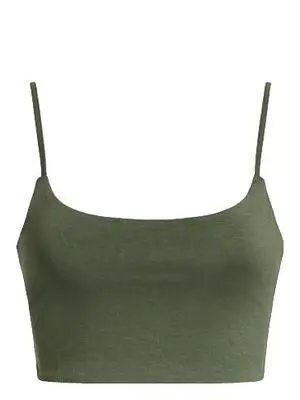 VICOLO Jersey Crop Top - Green