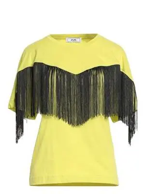 JIJIL Cotton T-shirt With Appliqués And Fringes - Green