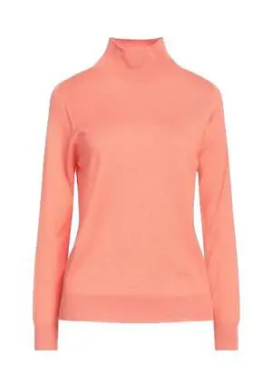 Peserico Turtleneck Virgin Wool Top - Salmon Pink