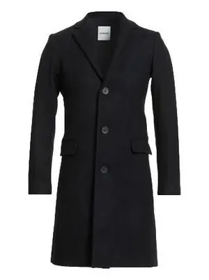 Sandro Felted Single-Breasted Coat Black