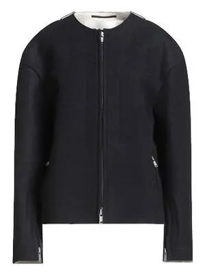 JIL SANDER Wool Single-breasted Coat - Blue