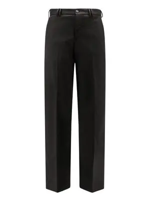 PT TORINO Michael Reworked Virgin Wool Trousers - Black