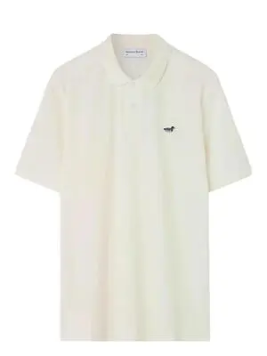 DEAN EDMONDS Duck-embroidered Polo Shirt - White