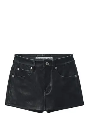 Alexander Wang Mid-rise Mini Skort - Black