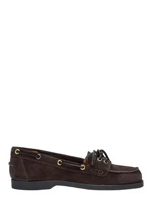 ATP ATELIER Nesso Suede Boat Shoes - Walnut