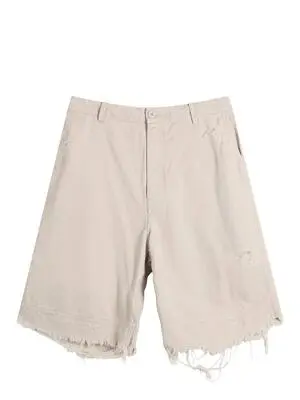 Balenciaga Heavy Cotton Workwear Cargo Shorts - Light Grey