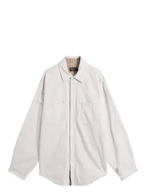 Balenciaga Heavy Cotton Workwear Overshirt - Light Grey
