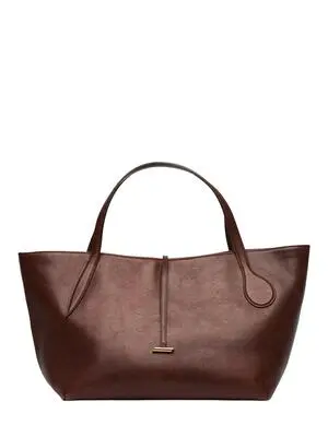 LIFFNER Penne Zip Tote - Dark Brown