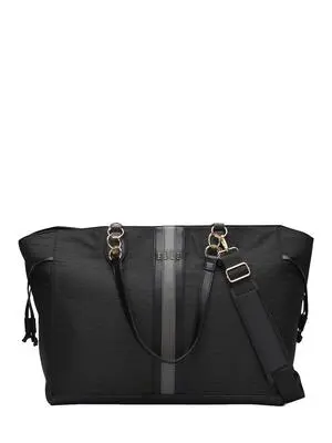 ELLE Eleganza 32L Monogram Weekender Duffel Bag Black