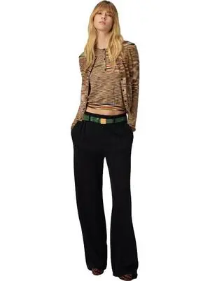 Missoni Short Crew Neck Cardigan Multicoloured