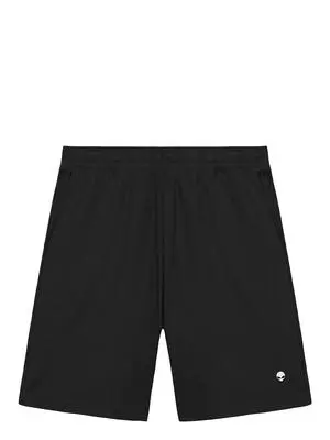 DALIX Pique Shorts With Alien Design - Black