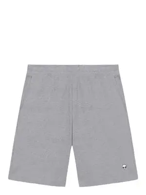 DALIX Pique Shorts With Alien Design - Htr Gray