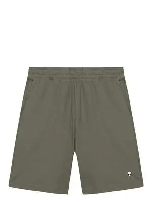 DALIX Pique Shorts With Alien Design - Olive