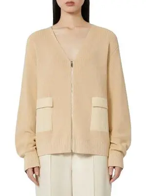 MM BY MAX MARA Libero Front Zip Cardigan