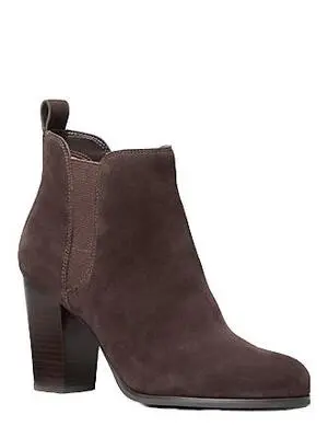 Michael Kors Evaline Suede Ankle Boots - Brown
