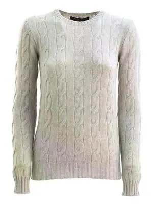Ralph Lauren Cable-knit Long-sleeve Sweater - Neutrals