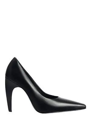 JUDE 105 Brushed Leather Pumps - Black