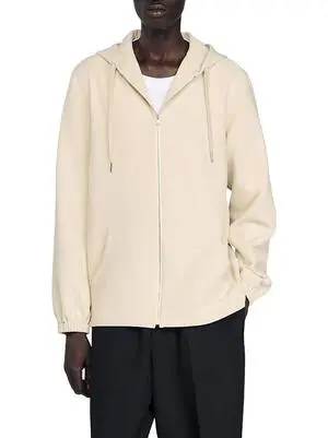 Sandro Zip Hoodie - Putty