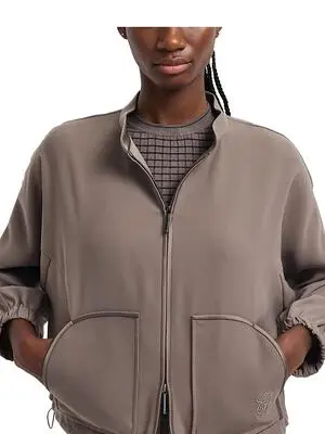 EMPORIO ARMANI Techno Cady Jacket With Drawstring Hem