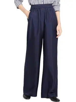 Theory Silk Wide Leg Pants - Nocturnal Way