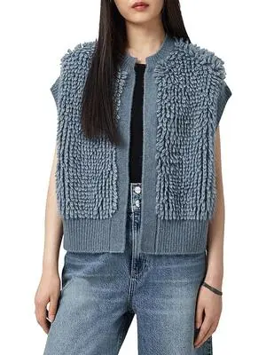 ALLSAINTS Elias Vest - Slate Blue