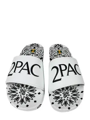 CROSS COLOURS 2pac Paisley Slides - White