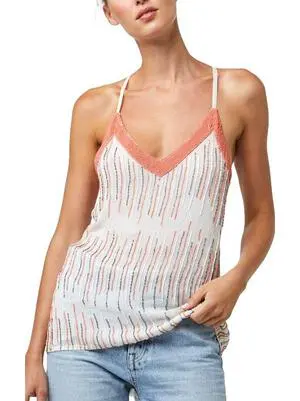 AS By DF Ibiza Beaded Cami - White