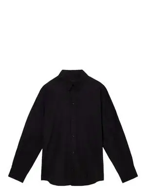 Simone Rocha Daisy-embellished Poplin Shirt - Black