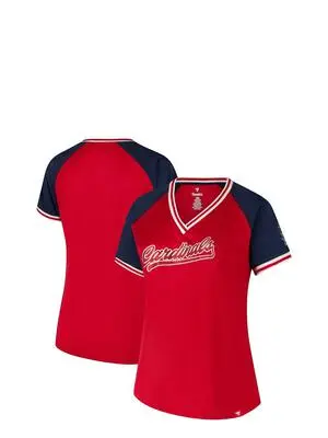Profile St. Louis Cardinals Crossover V-neck T-shirt - Red