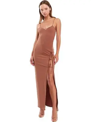 MOTHER OF ALL Nancy Maxi Dress - Brown