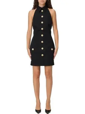 Balmain Halterneck Mini Dress - Black