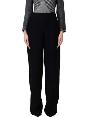 Emporio Armani Wide Leg Trousers Black