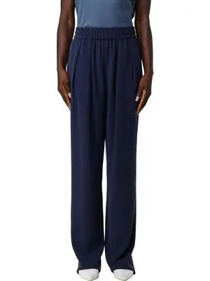 Emporio Armani Wide Leg Trousers Blue
