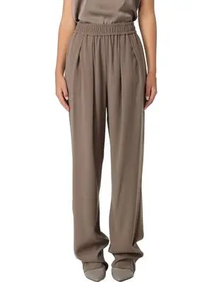 Emporio Armani Wide Leg Trousers Dove Grey