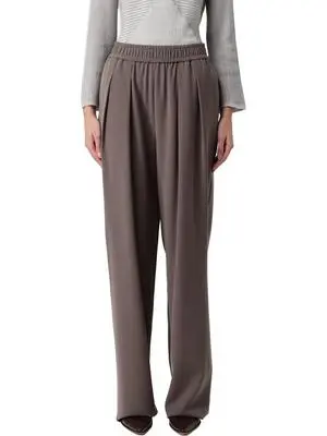 Emporio Armani Wide Leg Trousers Grey